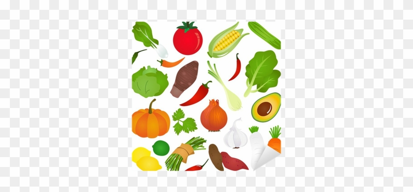 Colorful Cute Vector Icons - Vegetable Vector - Full Size PNG Clipart ...