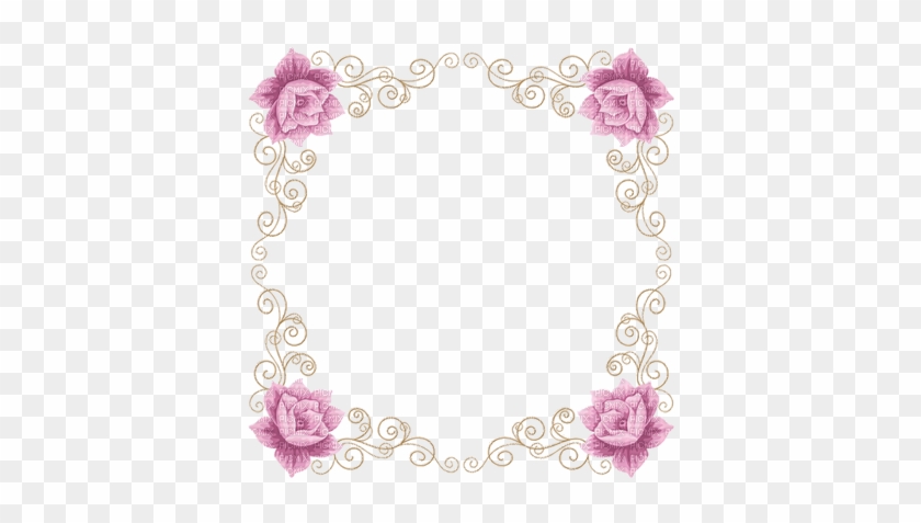 Pink Flower Frame Png - Vector Graphics - Free Transparent PNG Clipart ...