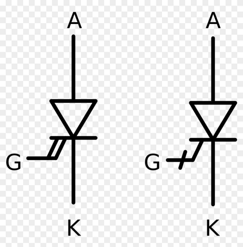 Thyristor Circuit Symbols Family Schematic Symbol Electronics ...