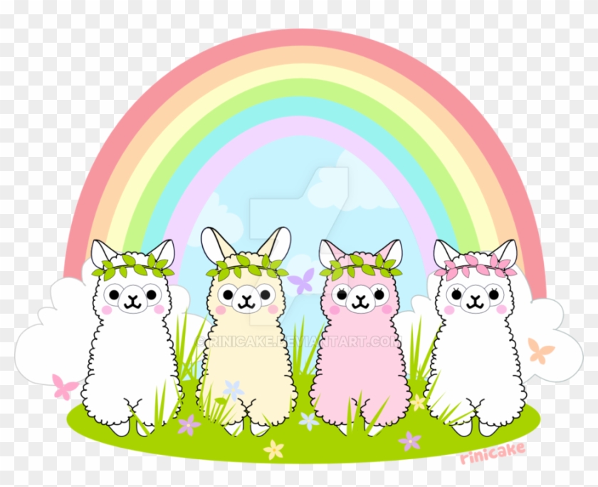 Drawn Alpaca Kawaii - Draw A Cute Alpaca - Full Size PNG Clipart Images ...