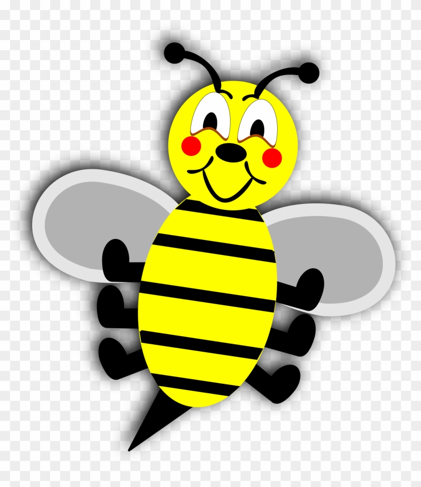 Big Image - Black Yellow Animation Cartoon Bee Illustration Large ...