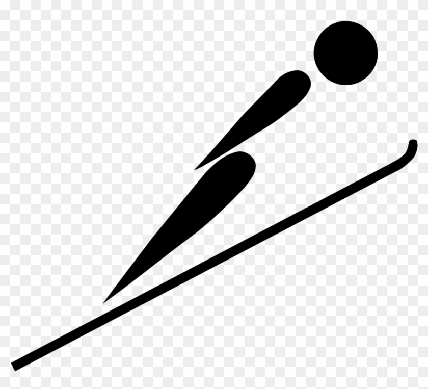 Ski Jumping Pictogram - Ski Jumping Olympics Logo - Full Size PNG ...