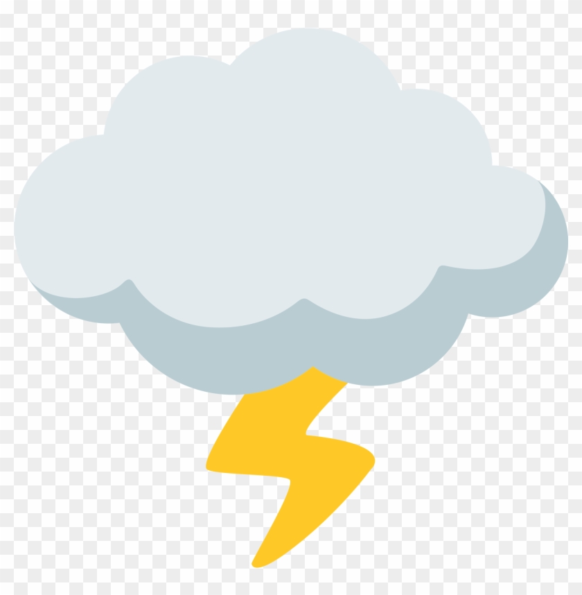 Open - Thunderstorm Emoji - Full Size PNG Clipart Images Download
