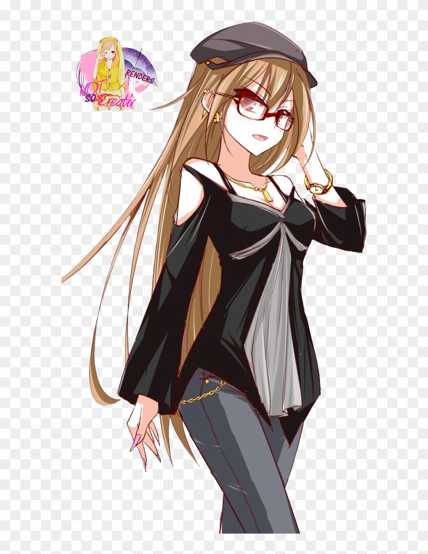 Anime Girl Render 13 By Notsocreativ-d9jowei - Anime - Free Transparent ...
