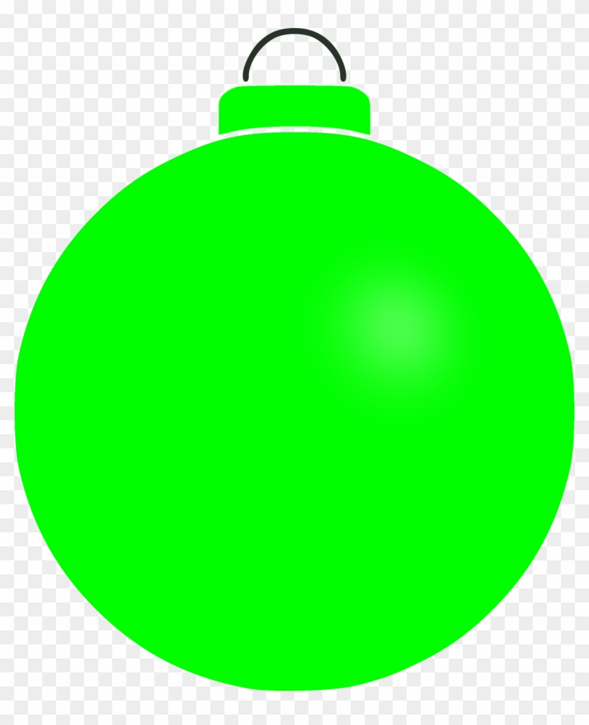 Plain Christmas Bauble Clip Art - Green Christmas Ornament Clipart ...