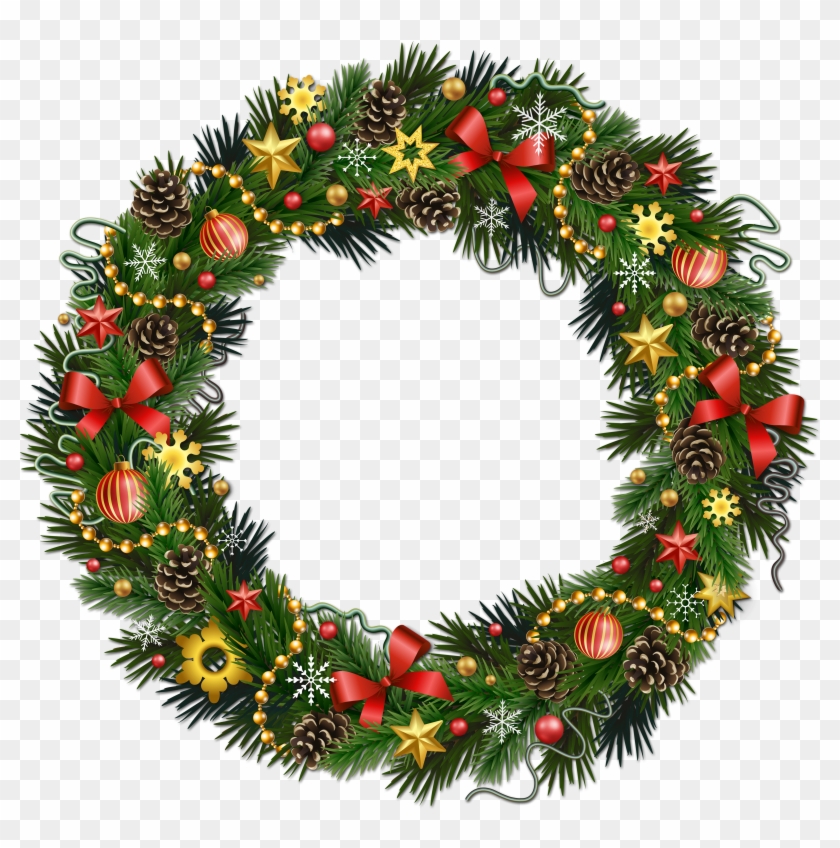 Christmas Wreath Transparent Background - Full Size PNG Clipart Images ...