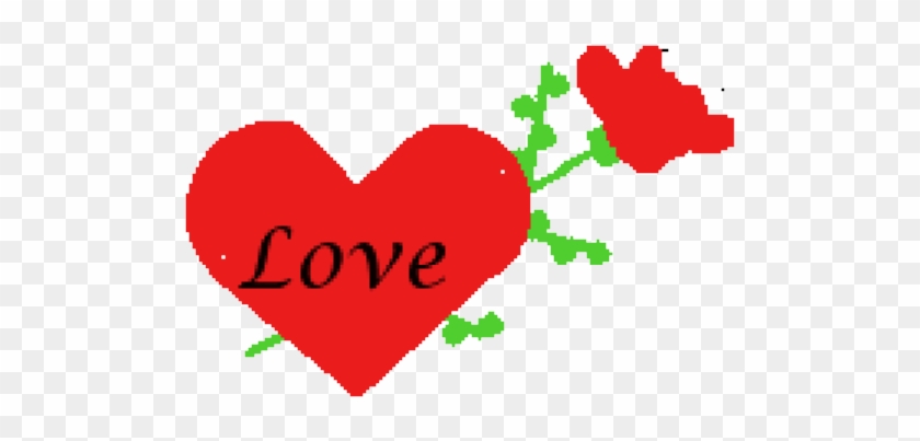 Hearts And Roses Clipart - Cartoon Roses And Hearts - Full Size PNG ...