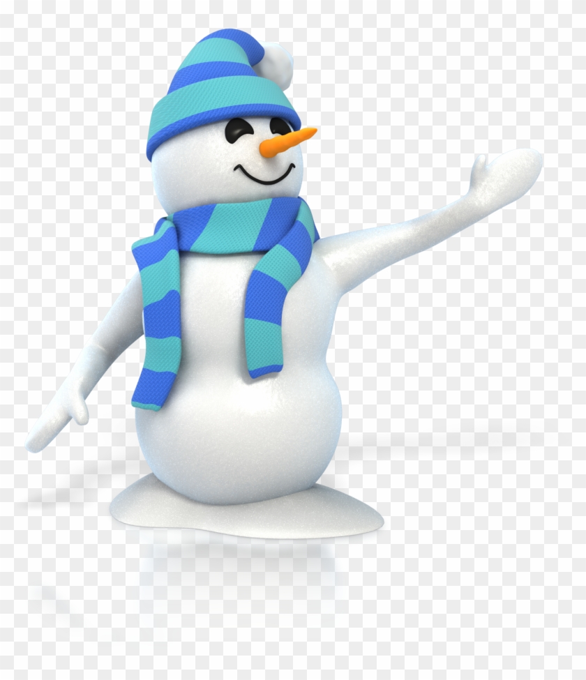 Snowman Pointing Pc 1600 Clr - Presentation - Free Transparent PNG ...
