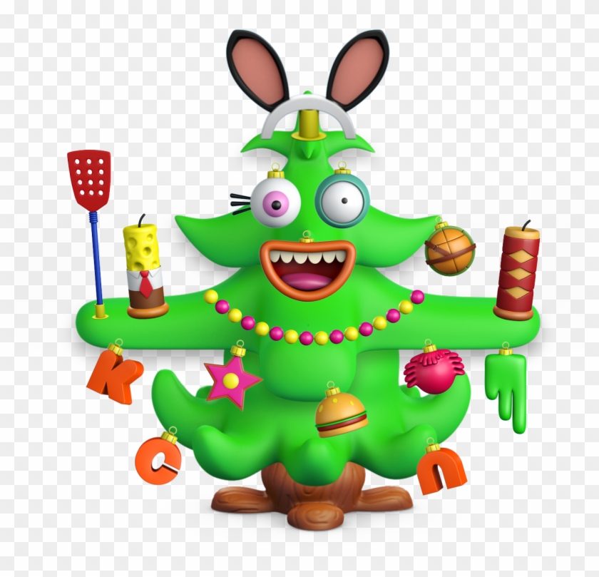The - Crazy Christmas Tree Nickelodeon - Full Size PNG Clipart Images ...