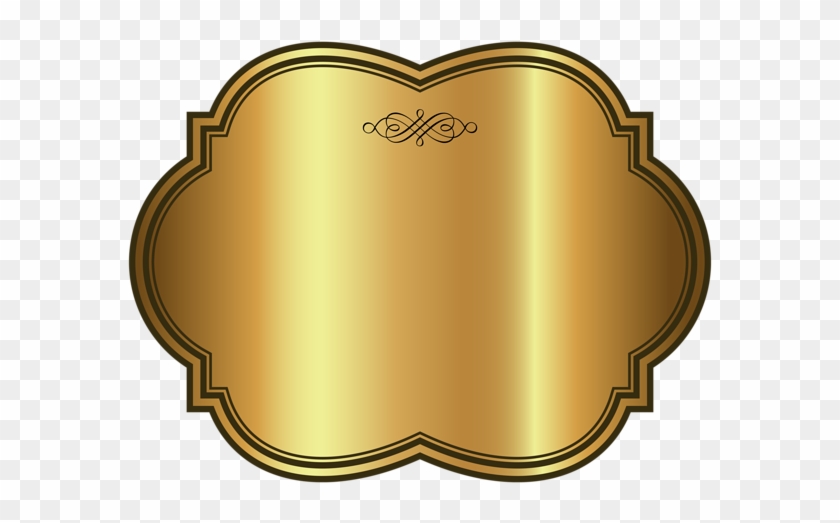 Label Template Gold Png Clip Art Image - Transparent Banner - Full Size ...