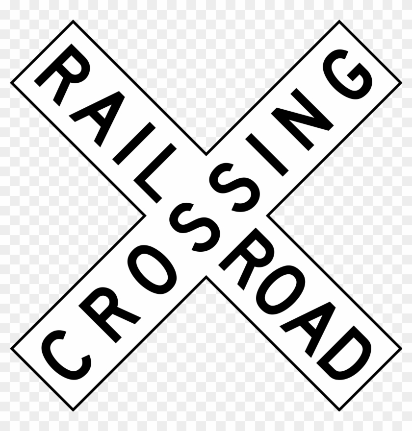 Open - Rail Road Crossing Sticker - Full Size PNG Clipart Images Download