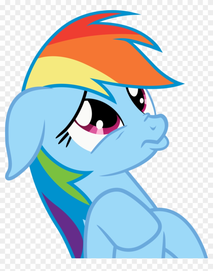 Rainbow Pout By Rainbowplasma - Rainbow Dash Sad Face - Full Size PNG ...
