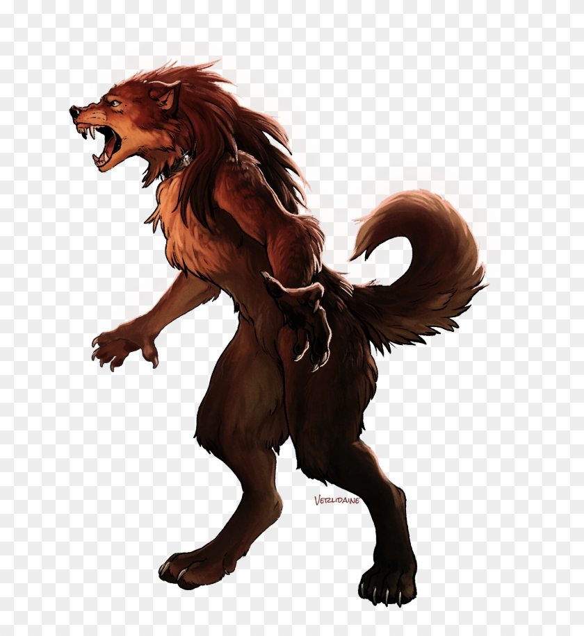 A Good Ol' Fashioned Werewolf By Verlidaine - Werewolf Png - Full Size ...