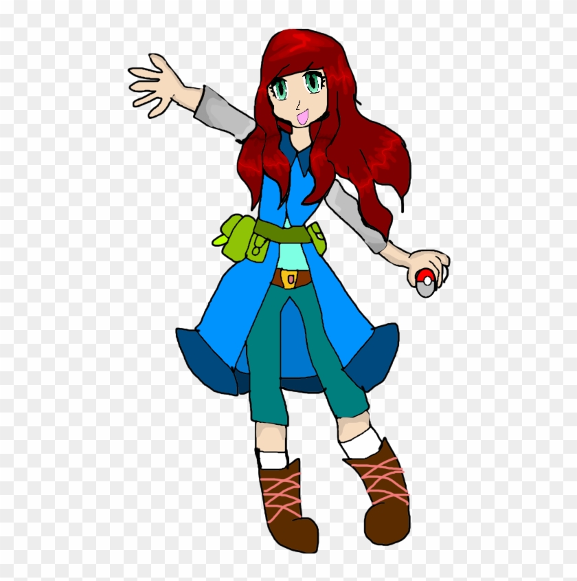 Oc Pokemon Trainer Amelia Art - Cartoon - Free Transparent PNG Clipart ...