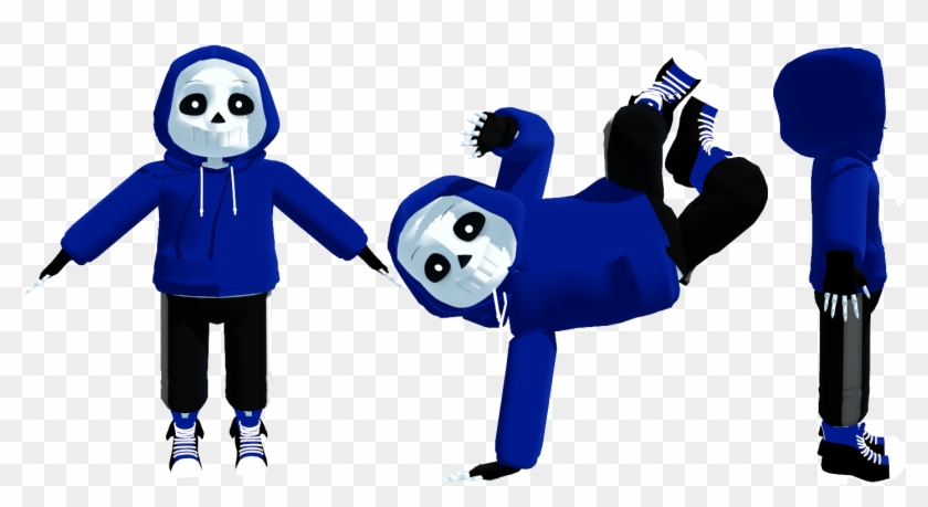 Mmd Dancetale Sans By Kittynekkyo - Mmd Model Sans Download - Full Size ...