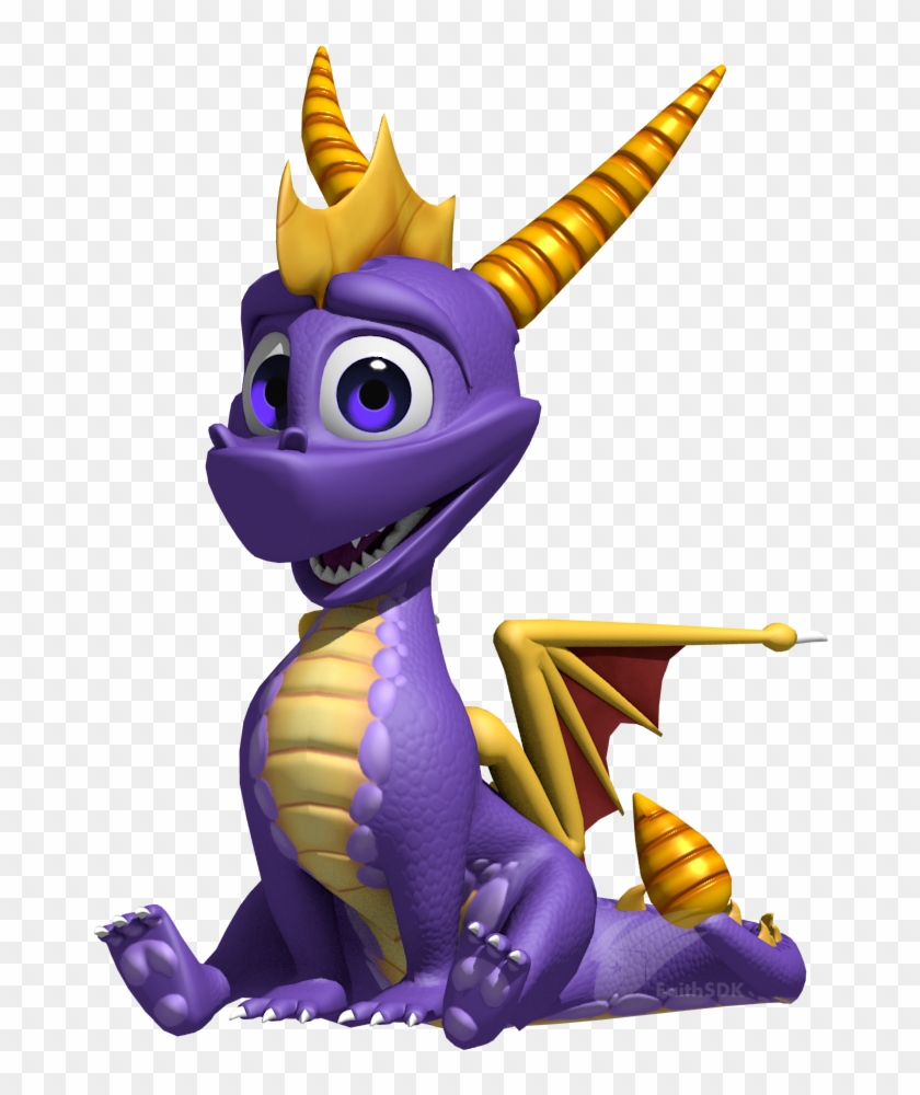 Hq Model Hybrid Spyro By Faithsdk - Spyro Hd Model - Full Size PNG ...
