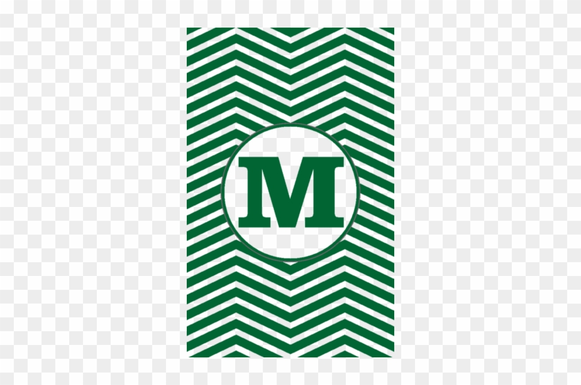 Green And White Chevron M - White - Free Transparent PNG Clipart Images ...