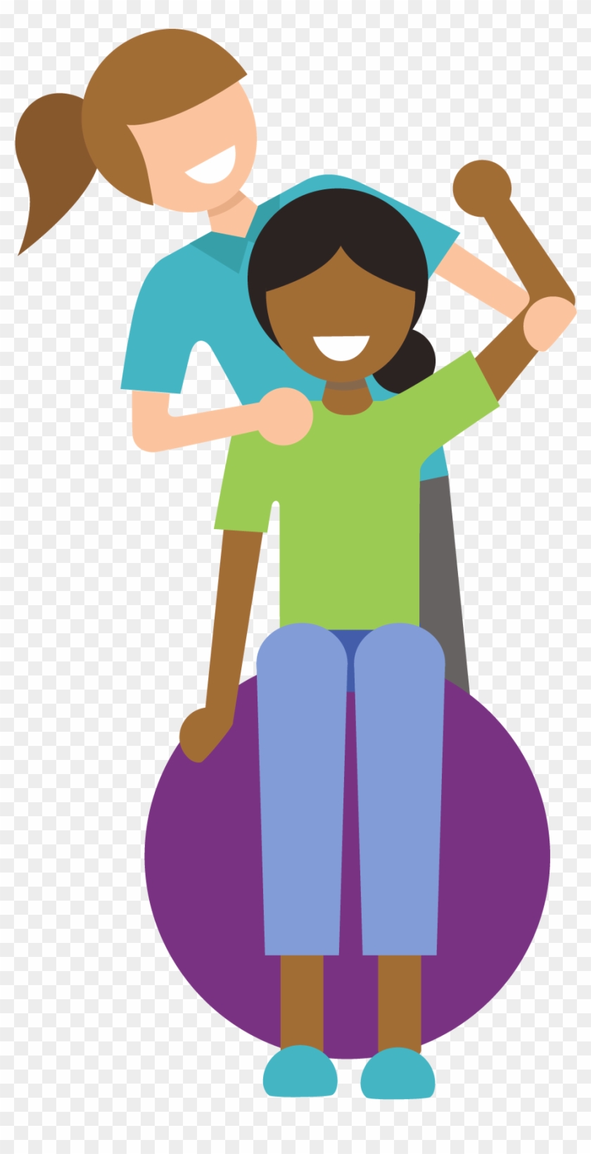 Illustration Of Two People - Illustration - Full Size PNG Clipart ...