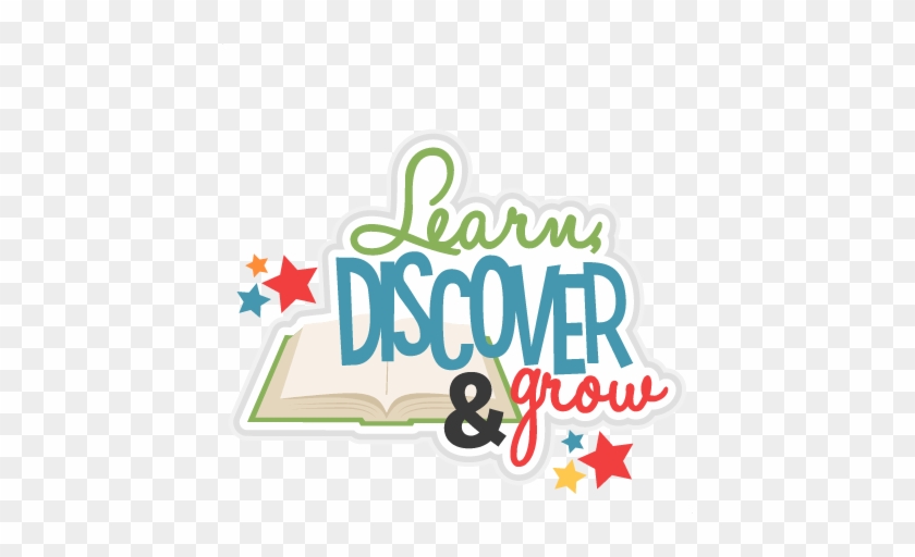 Learn Discover Grow Title Svg Scrapbook Cut File Cute - Learn Discover ...