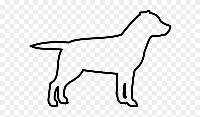 Labrador Retriever Rubber Stamp - Outline Of Labrador - Full Size PNG ...