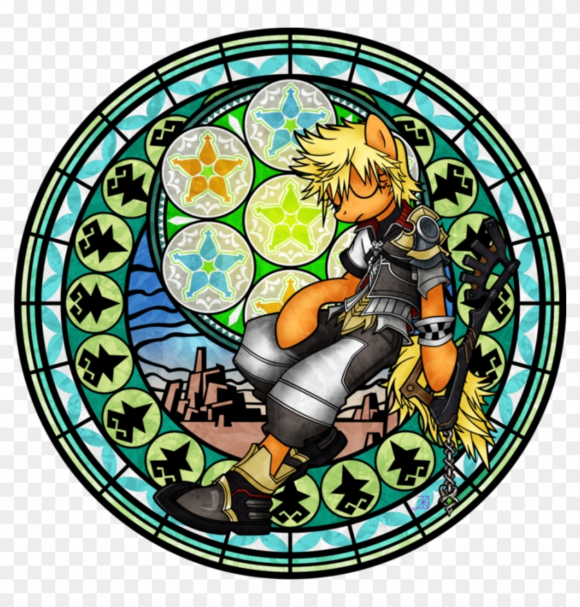 Stained Glass - Mlp Kingdom Hearts Stained Glass - Full Size PNG ...