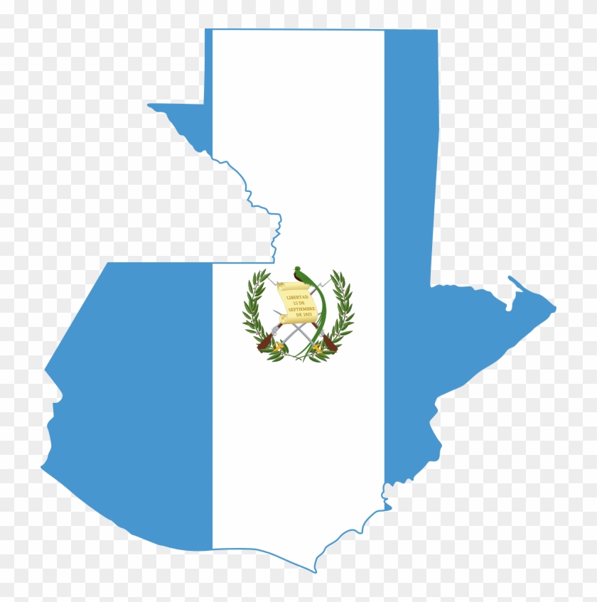 Flag Map Of Guatemala - Guatemala Png - Full Size PNG Clipart Images Download