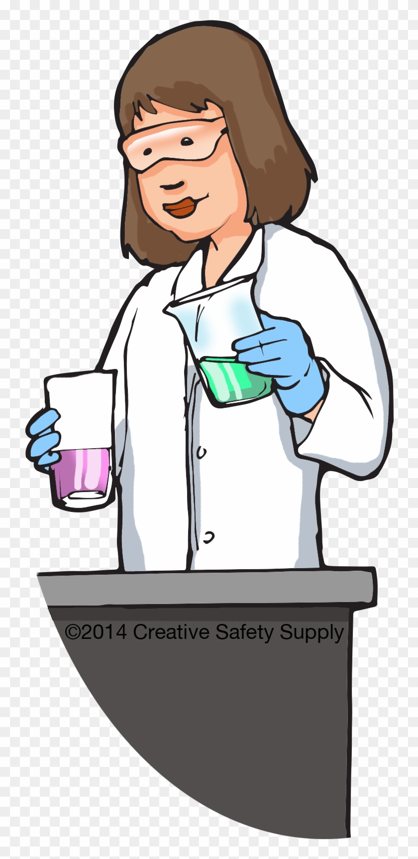 Safe Clipart Lab Safety - Laboratory Ppe Clip Art - Full Size PNG ...