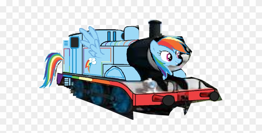 Mlp Rainbow Dash As A Thomas Character - Rainbow Dash - Full Size PNG ...
