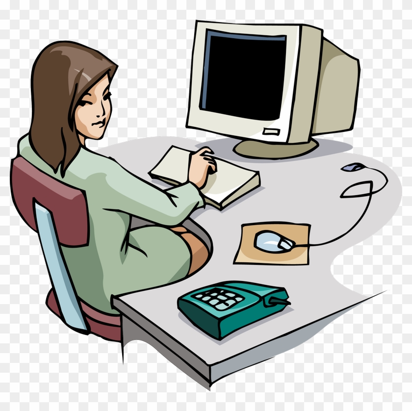 Data Entry Operator Clipart House