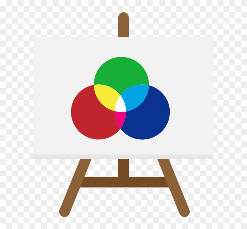 Easel With Canvas Flat Icon Vector - Scalable Vector Graphics - Free ...