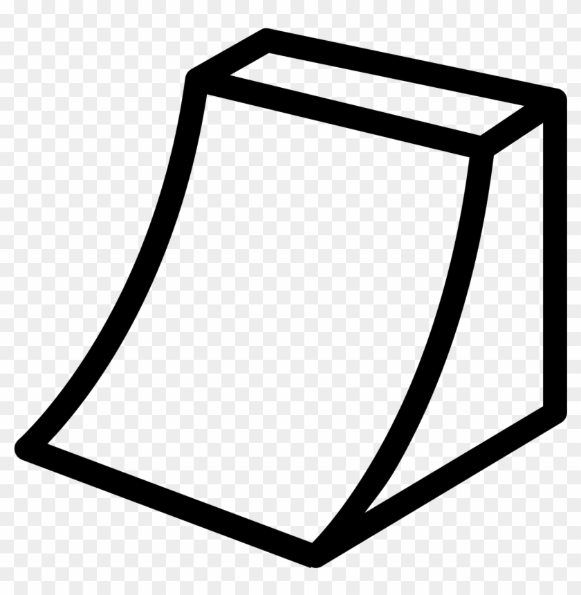 This Icon For Ramp Consists Of A Slightly Curved Rectangle - Skateboard ...