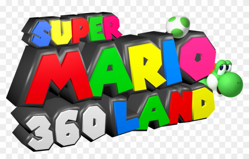 Custom ''super Mario 360 Land'' Logo Design - Super Mario Land Logo ...