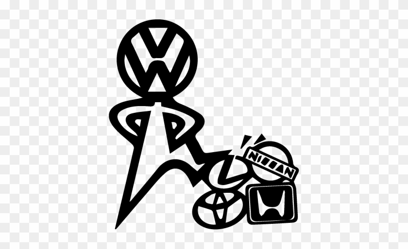 Vw Stomping Competition Vinyl Sticker - Volkswagen Stickers - Full Size ...