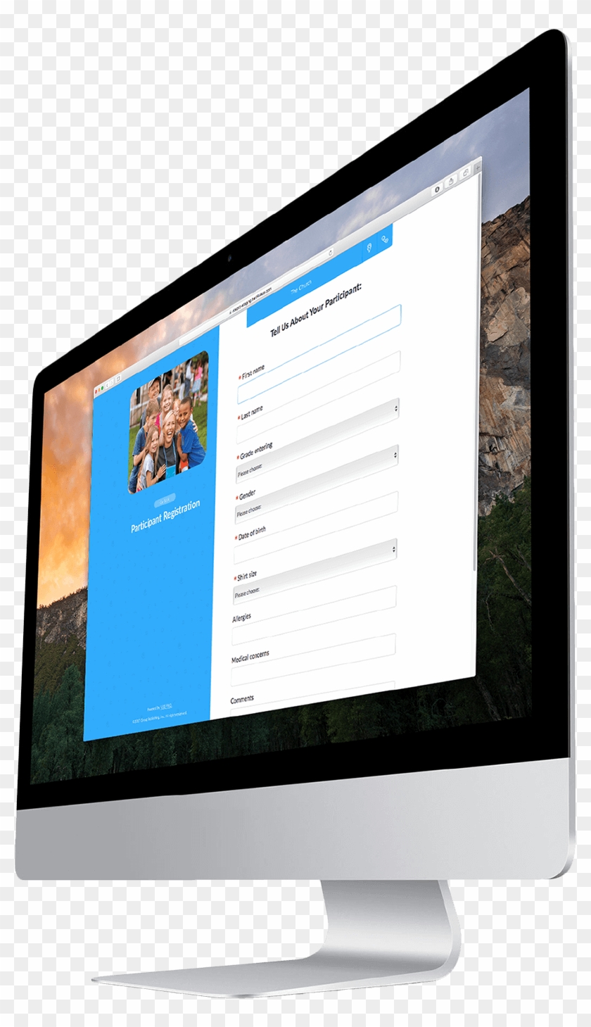 Vbs Pro Register Screen - Flat Panel Display - Full Size PNG Clipart ...