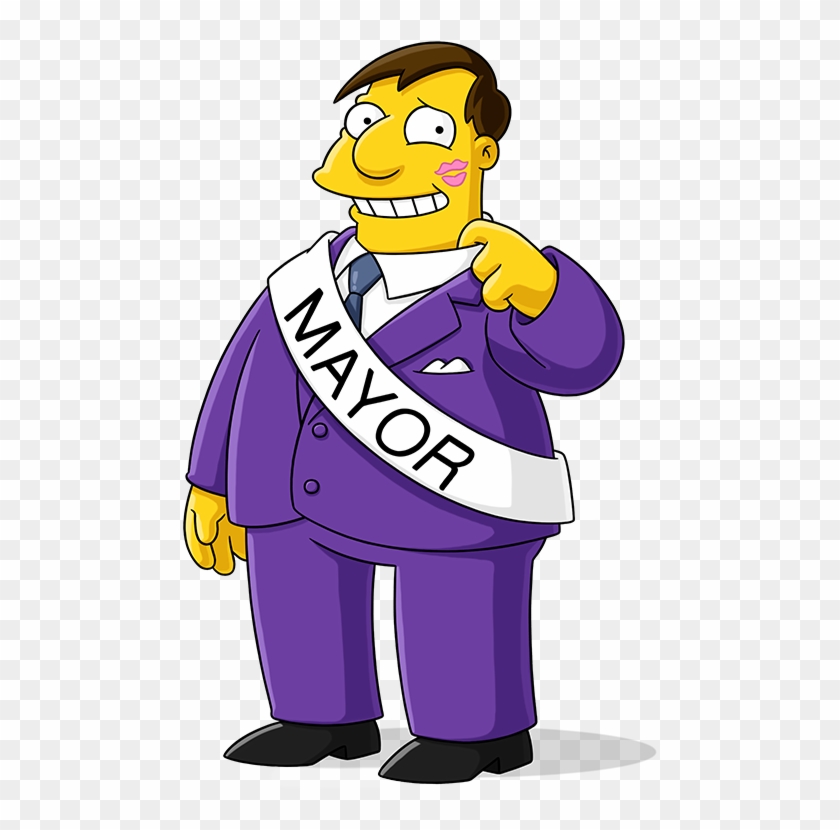 Simpsons Mayor Quimby - Full Size PNG Clipart Images Download