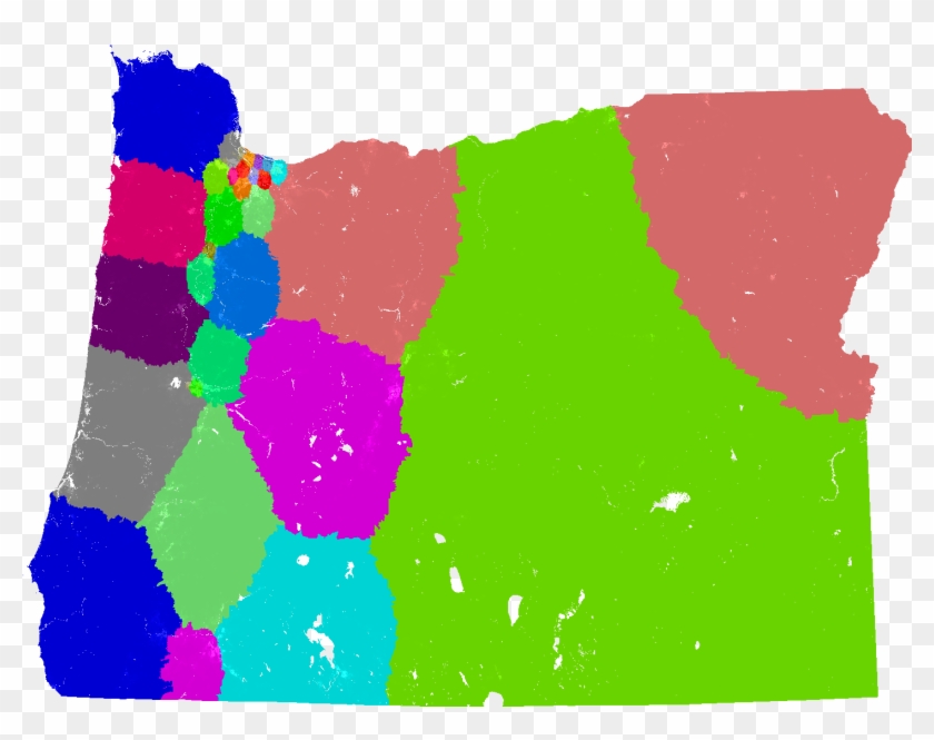 Oregon State Senate Congressional District Map, Current - Blank Map Of ...