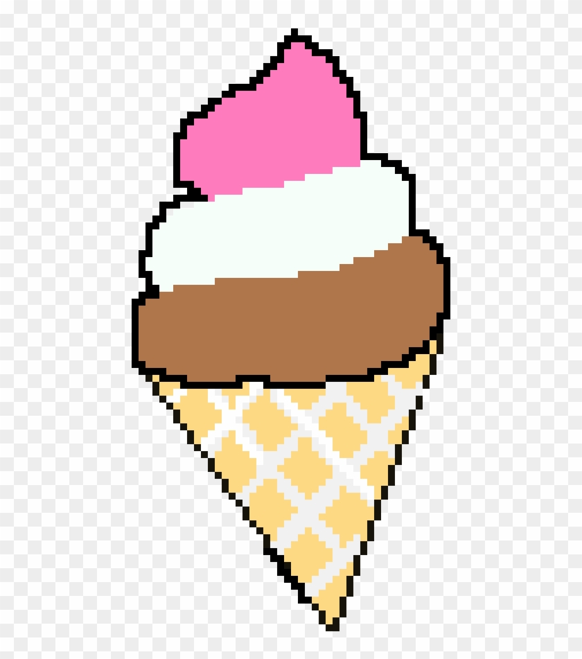 Ice Cream - Icecreem Pixel Art - Full Size PNG Clipart Images Download