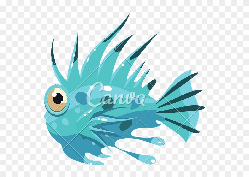 Prickly Fish Side View - Clip Art - Free Transparent PNG Clipart Images ...