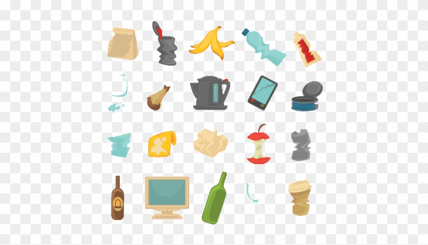 A-z Guide To Recycling & Waste - Plastic Garbage Illustration - Full ...