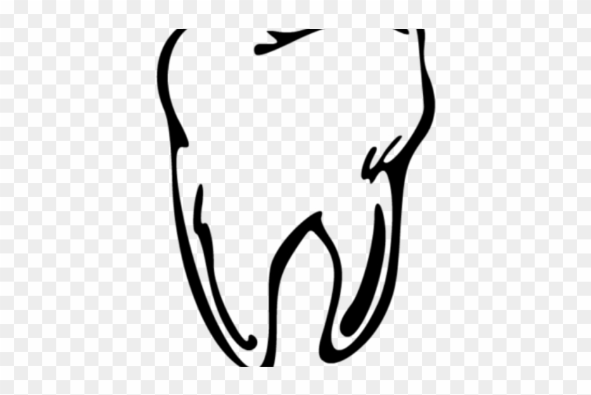 Drawn Teeth Transparent - Drawing Of A Tooth - Full Size PNG Clipart ...