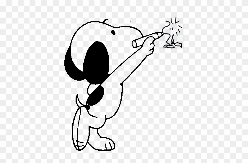 Snoopy Drawing Woodstock By Bradsnoopy97 On Deviantart - Free Vector ...
