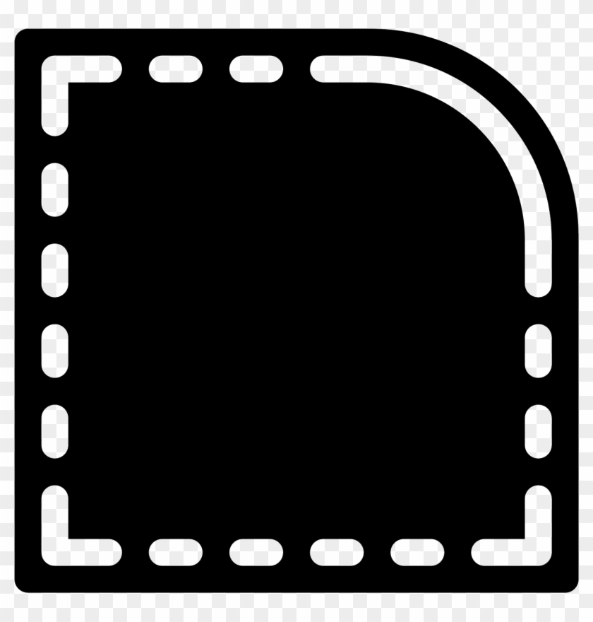 Rounded Corner Icon - Bg Preto E Branco - Full Size PNG Clipart Images ...