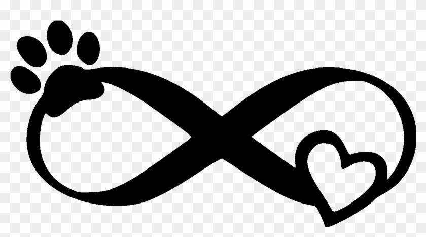 Love Dogs Infinity File Size - Infinity Dog Paw - Full Size PNG Clipart ...