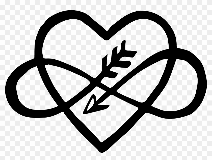 Heart Infinity Symbol - Heart And Infinity Sign - Full Size PNG Clipart ...