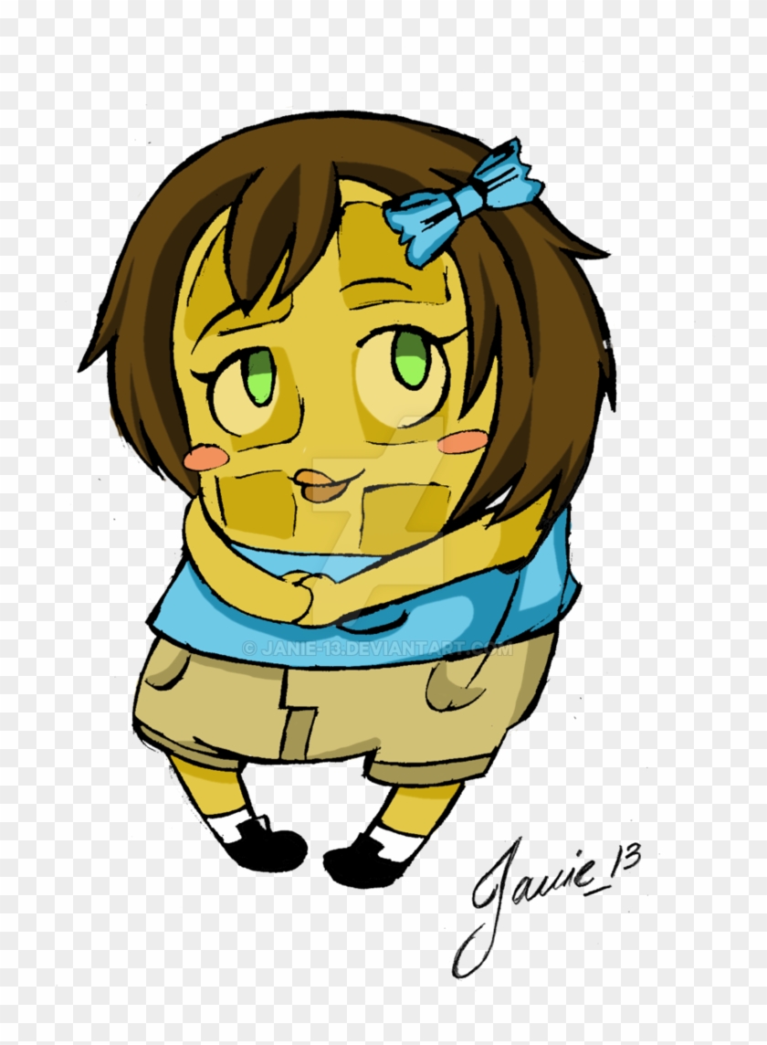 Waffle Girl By Janie-13 - Cartoon - Full Size PNG Clipart Images Download