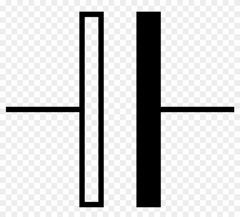 Electrical Clipart Svg - Symbol For An Electrolytic Capacitor - Full ...