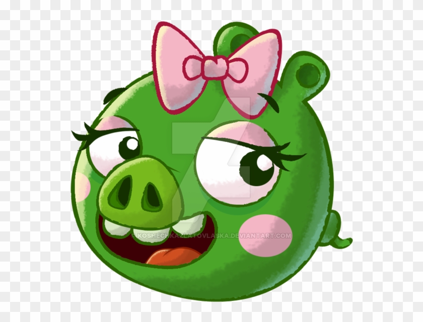 Female Pig By Koshechkazlatovlaska - Angry Birds Girl Pig - Full Size ...