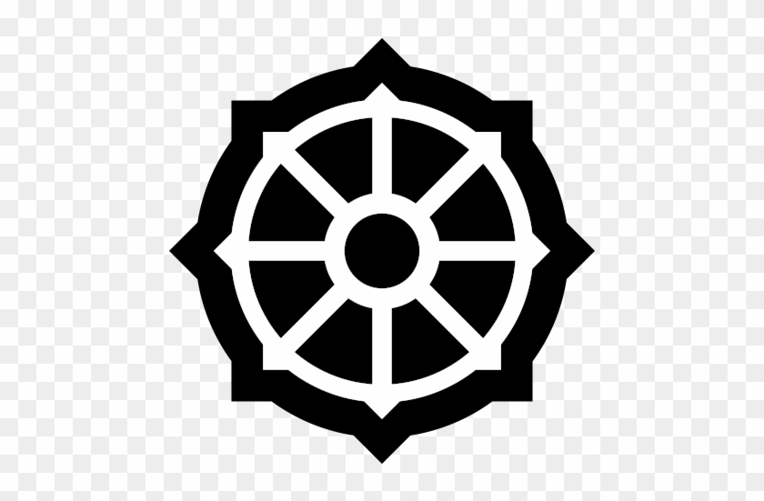 Wheel Of Dharma Free Png Image - Dharmachakra Logo - Full Size PNG ...