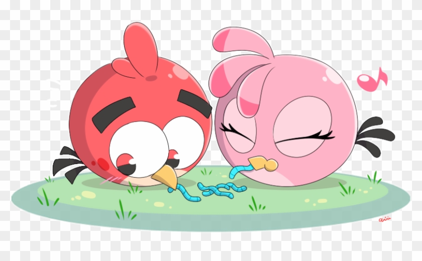 Red Bird, Pink Bird By Jgu112 - Red - Free Transparent PNG Clipart ...