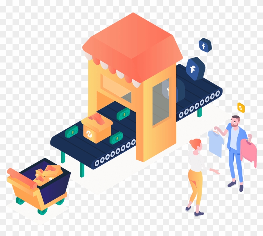 Icons Moving Through Conveyor Belt - Techtiq Solutions (web Design ...